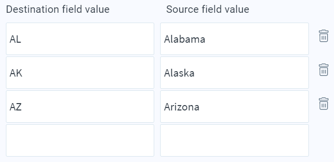 Mapper 2.0: Destination field settings – Celigo Help Center