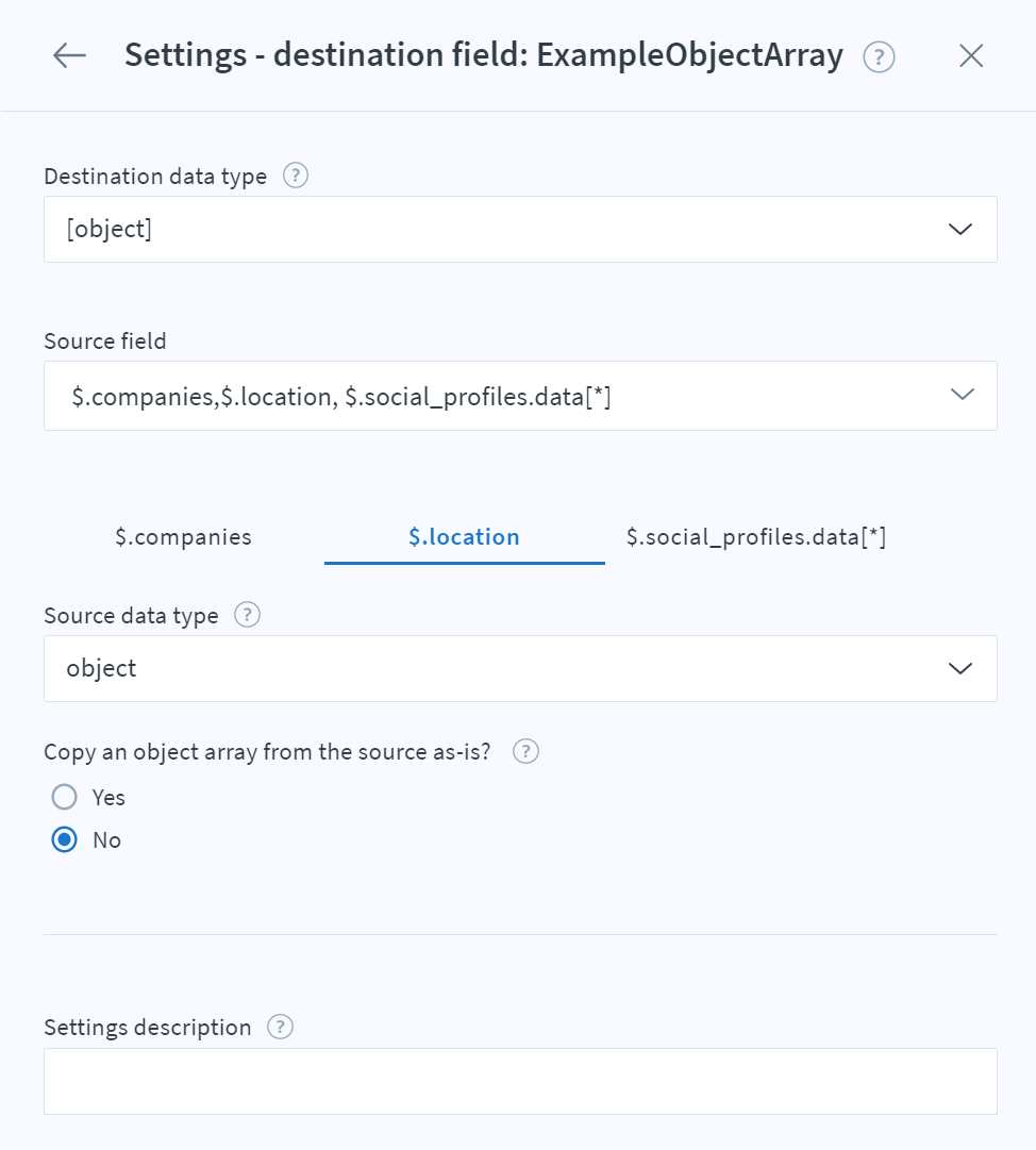 Mapper 2.0: Include multiple objects in a destination object array ...