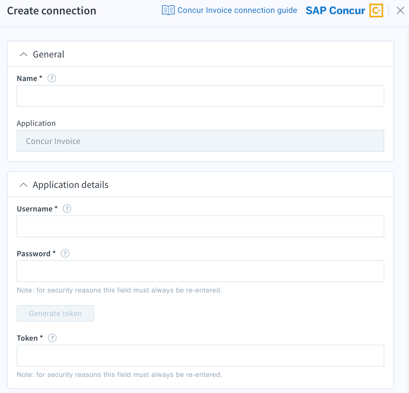 Set up a connection to Concur Invoice – Celigo Help Center