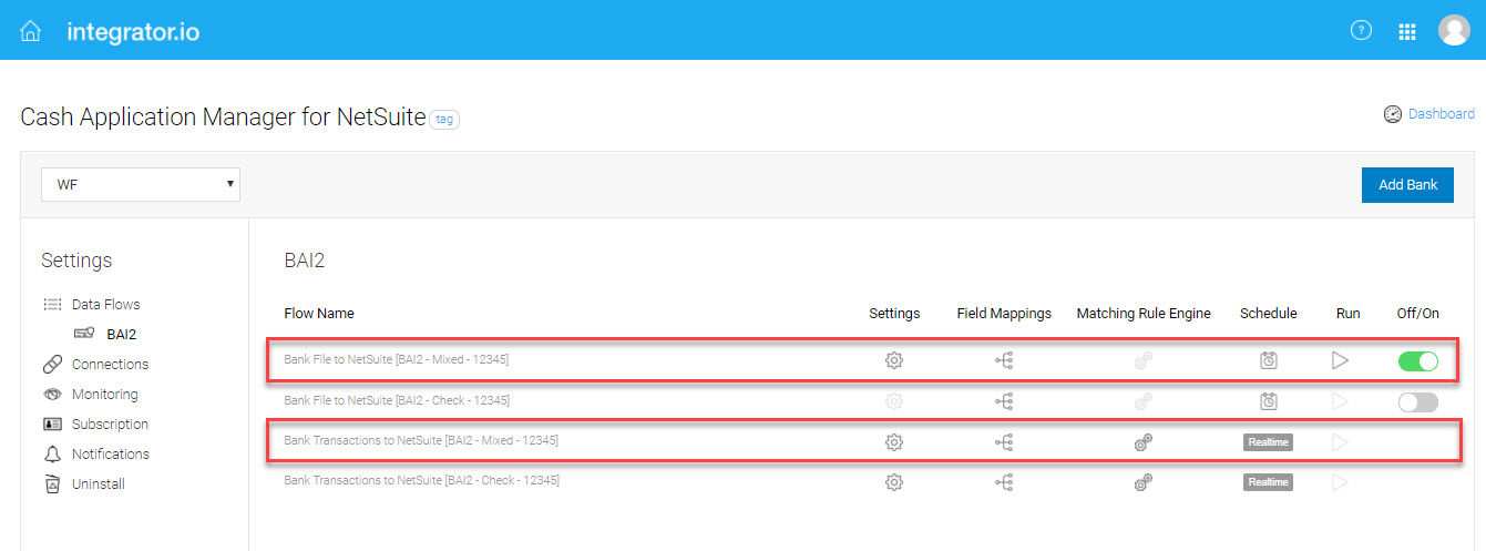 Support for mixed payment bank file – Celigo Help Center