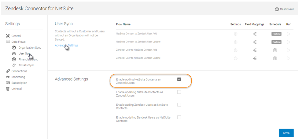 NetSuite Contact to Zendesk User – Add – Celigo Help Center