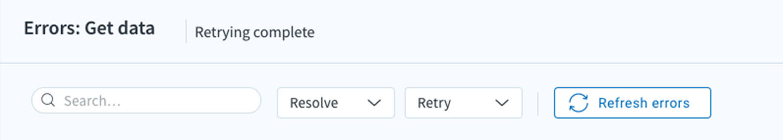 Retry or resolve errors – Celigo Help Center
