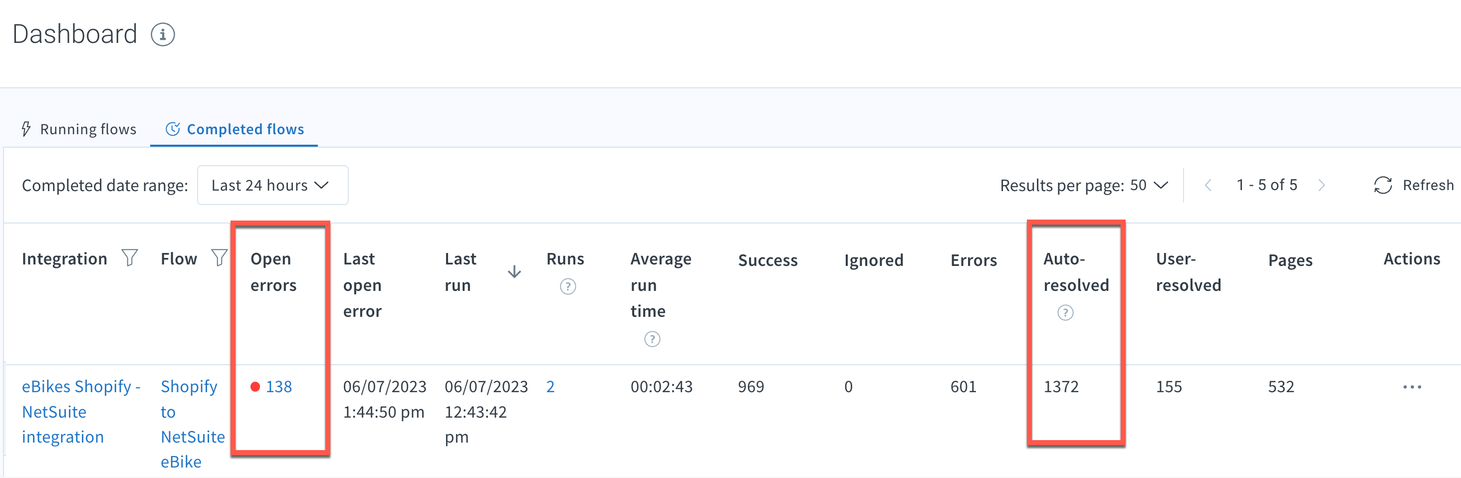 Retry or resolve errors – Celigo Help Center