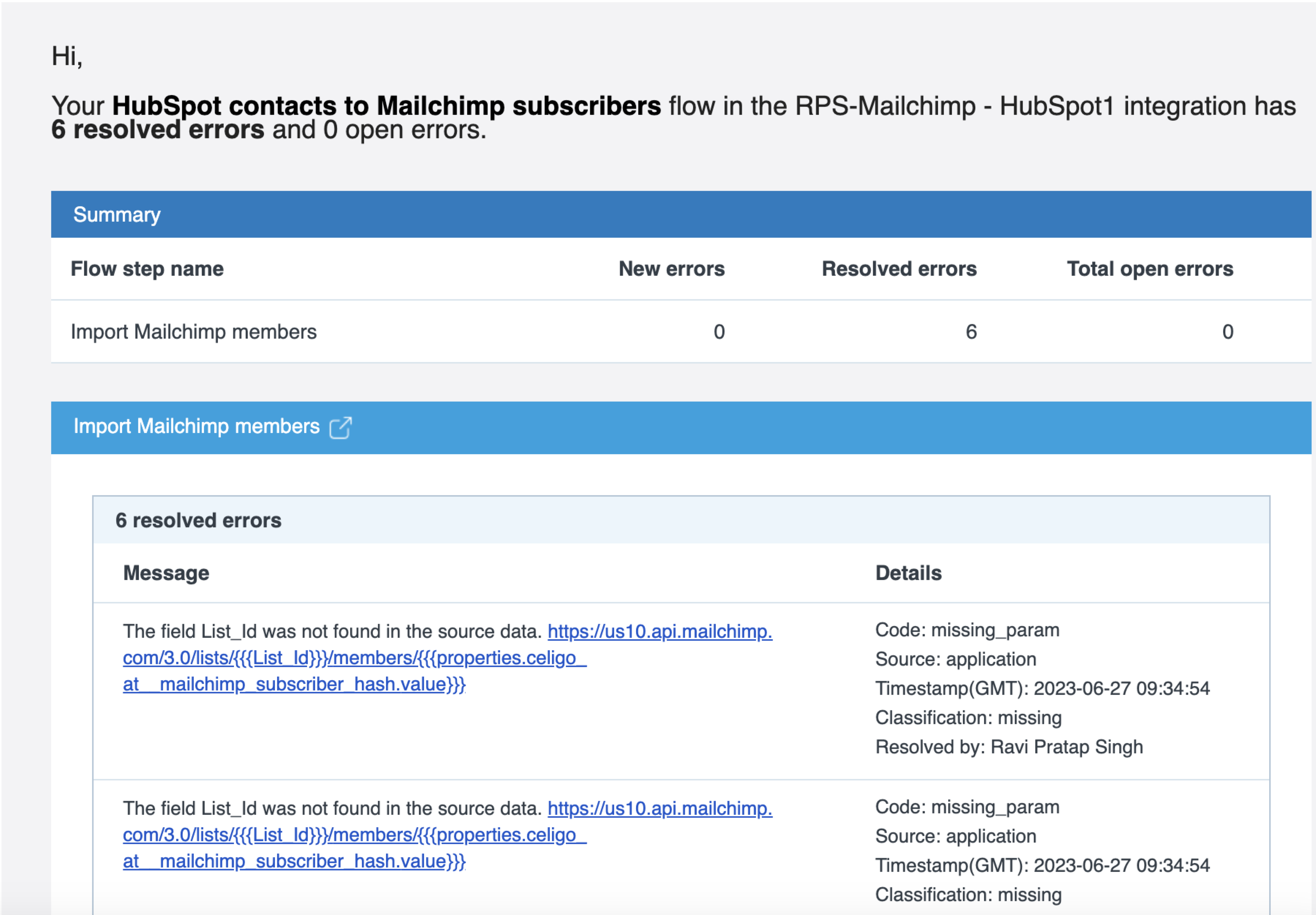 Monitor error counts/errors – integrations, flows, and flow steps – Celigo Help Center