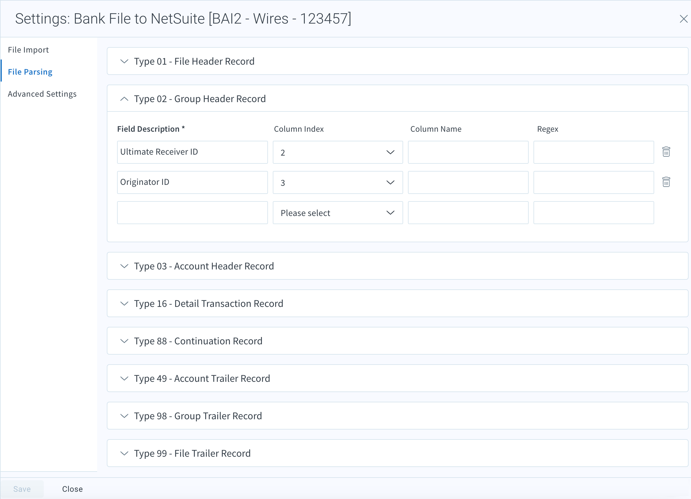 Set Up a Bank File in Cash Application Manager – Celigo Help Center