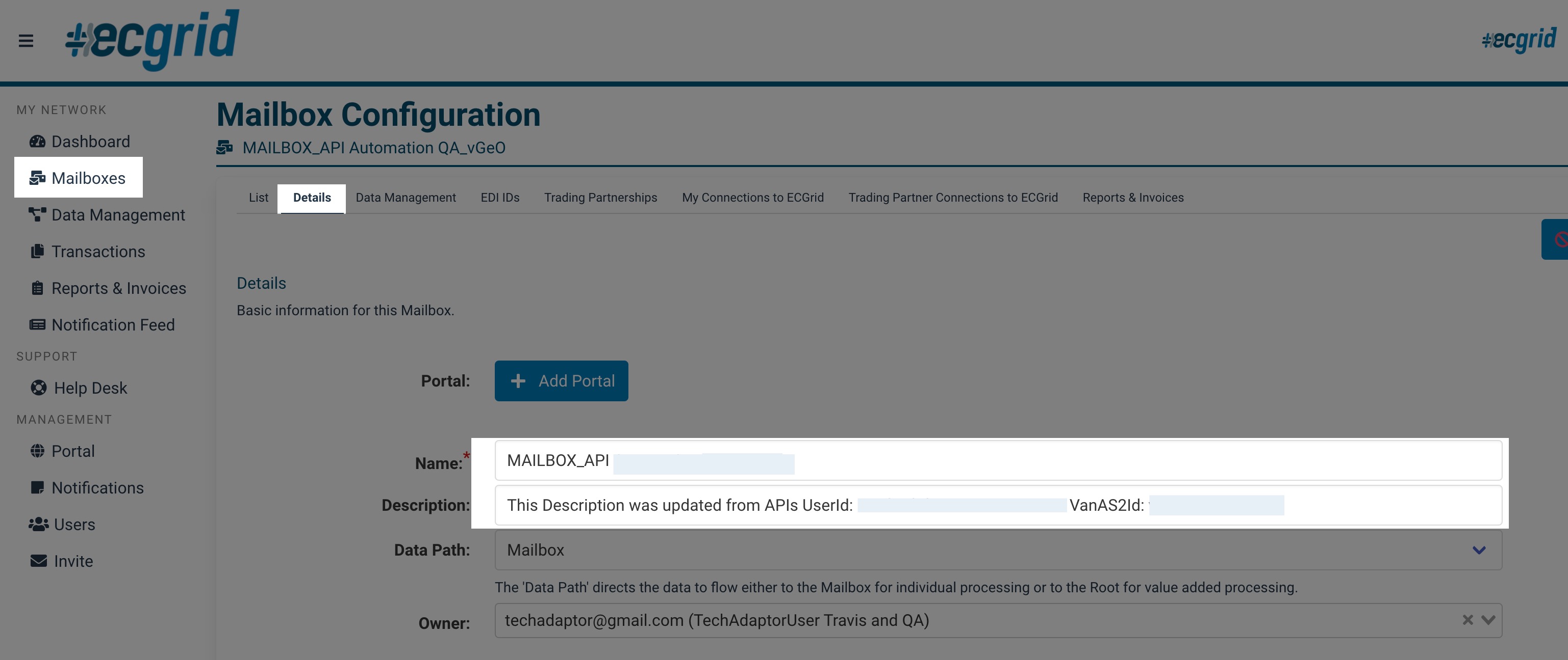 Understand and configure the ECGrid account – Celigo Help Center