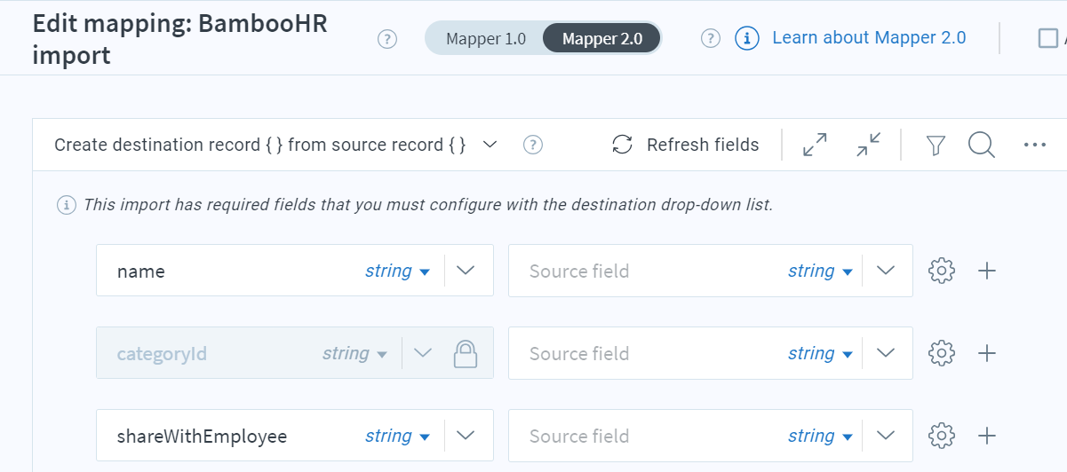 Map source data fields to destination – Celigo Help Center