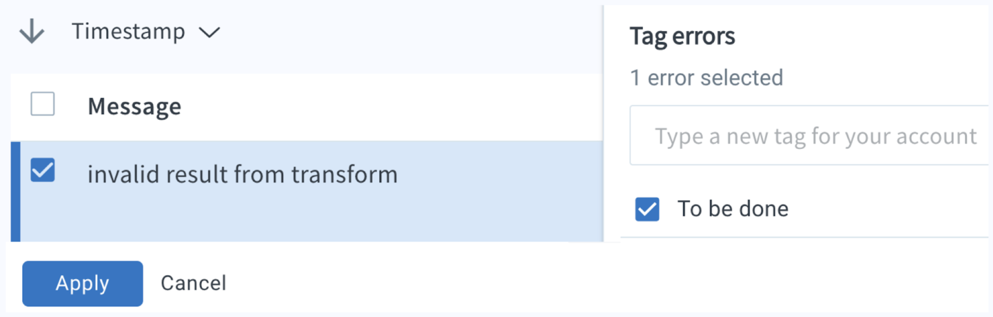 Tag errors – Celigo Help Center