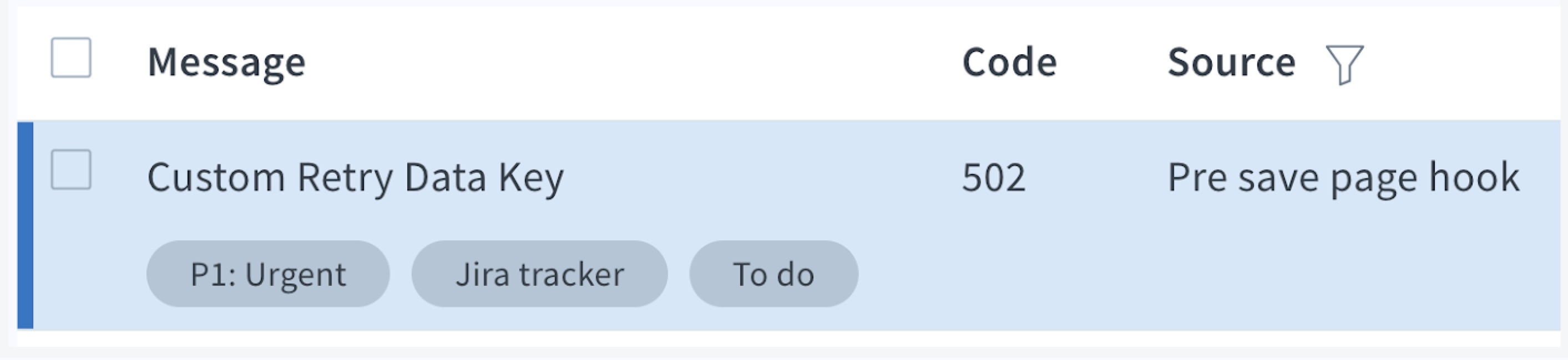 Tag errors – Celigo Help Center