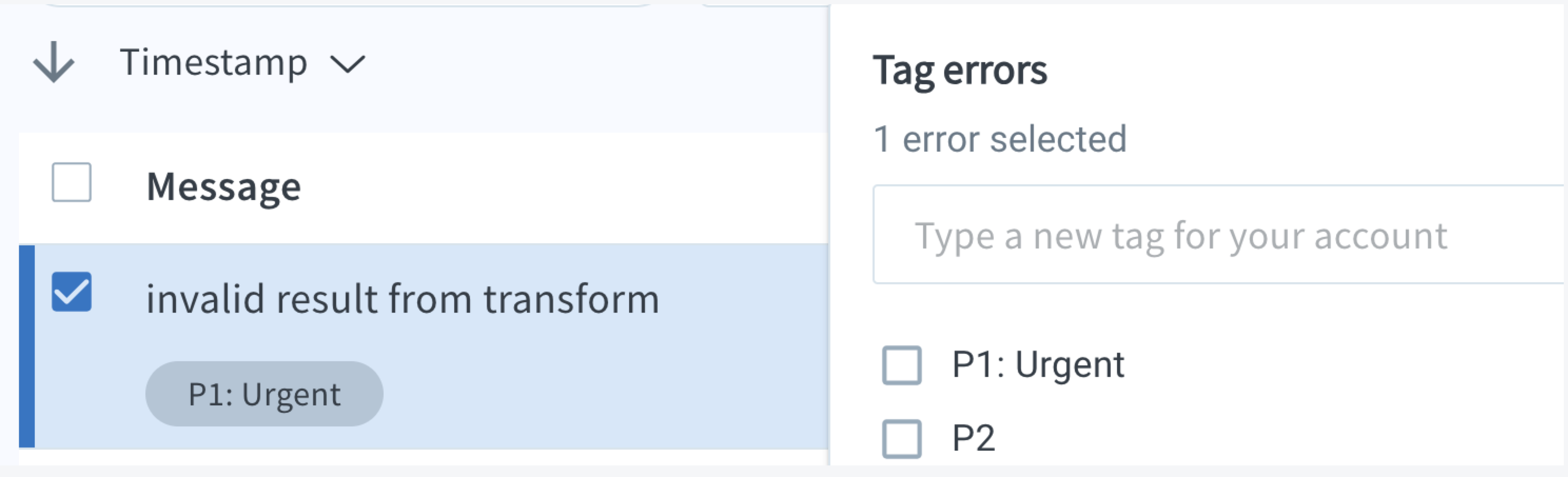 Tag errors – Celigo Help Center