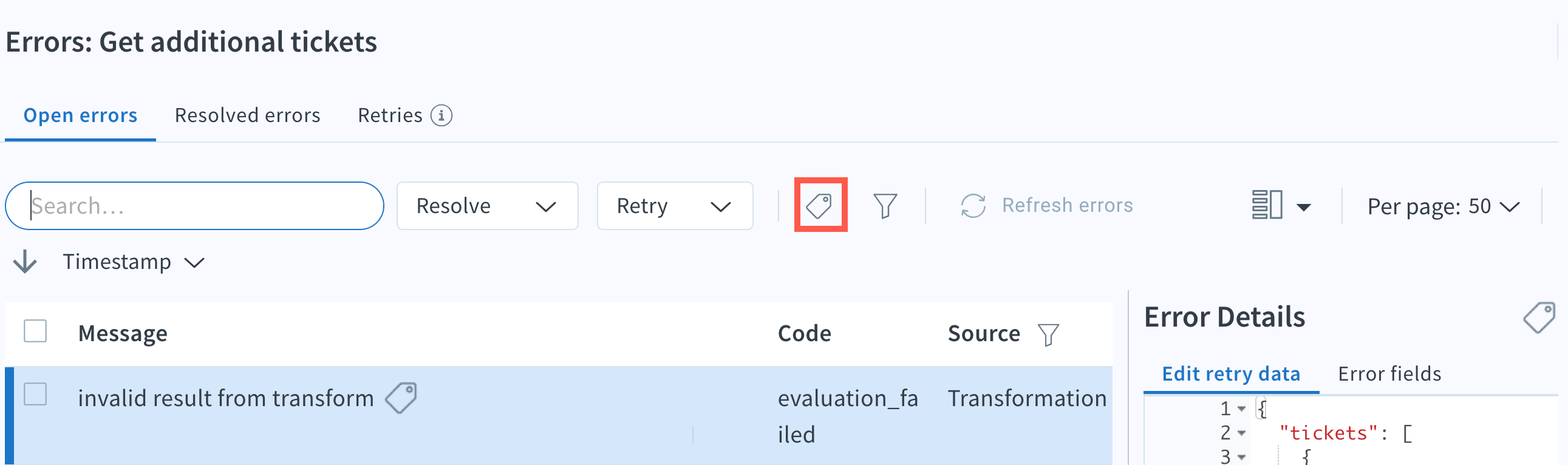 Tag errors – Celigo Help Center