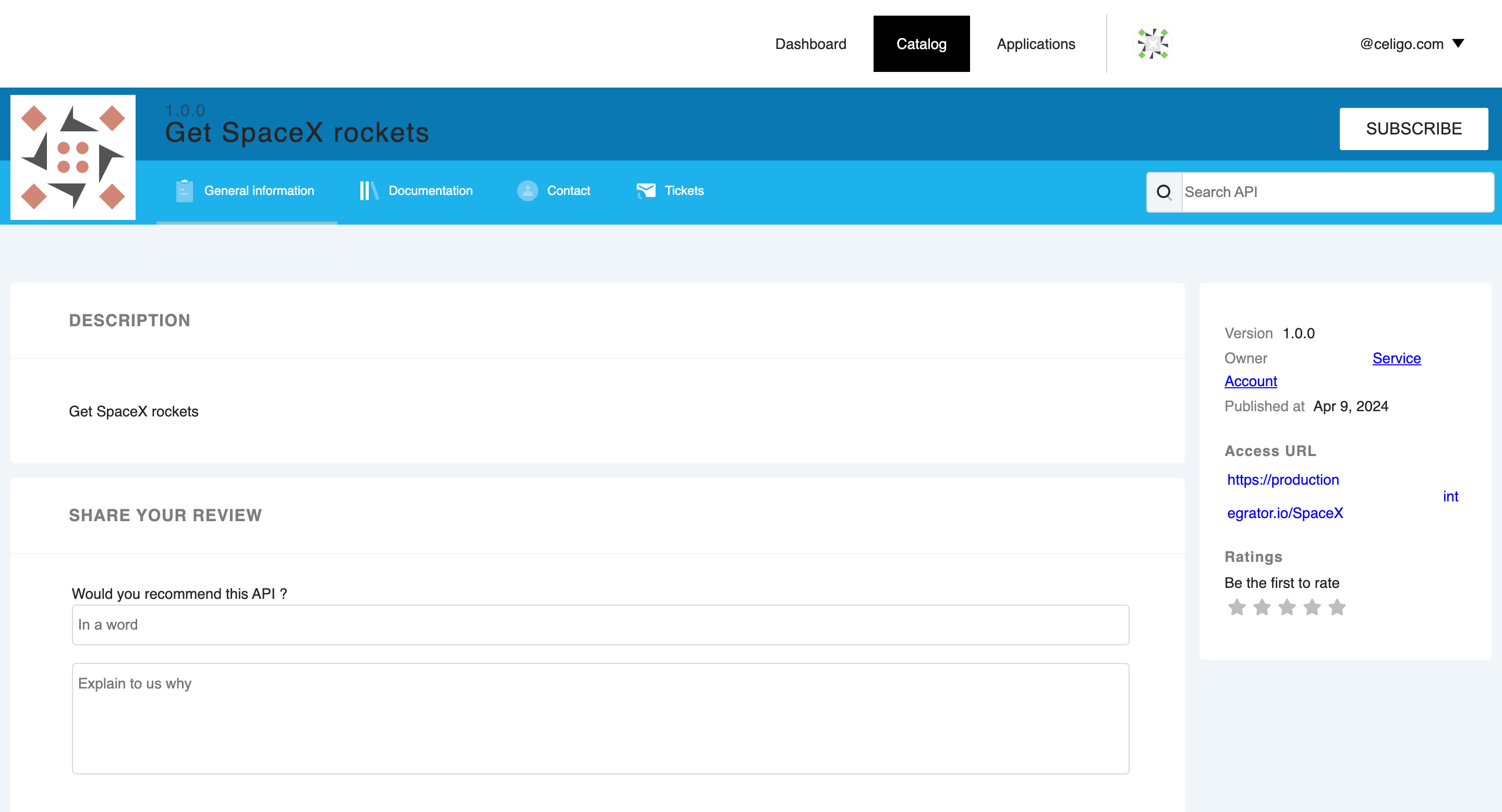 Navigate the APIM Developer portal – Celigo Help Center