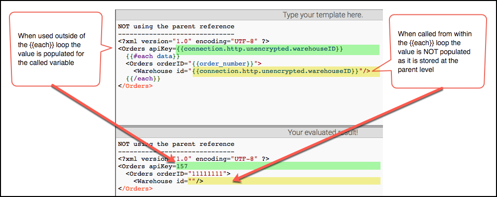Access parent level variables from within a handlebar {{each}} loop ...
