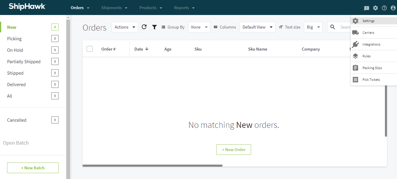 Set up a connection to ShipHawk – Celigo Help Center