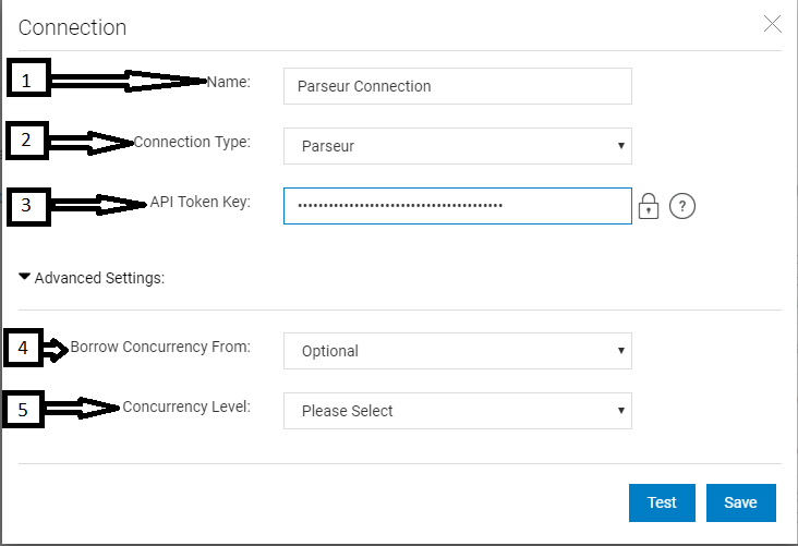 Set up a connection to Parseur – Celigo Help Center