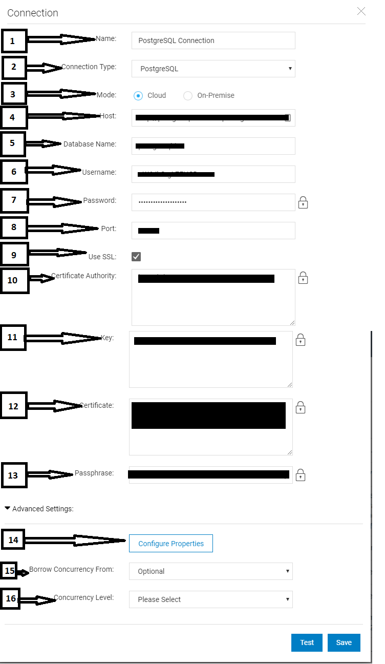 Set up a connection to PostgreSQL – Celigo