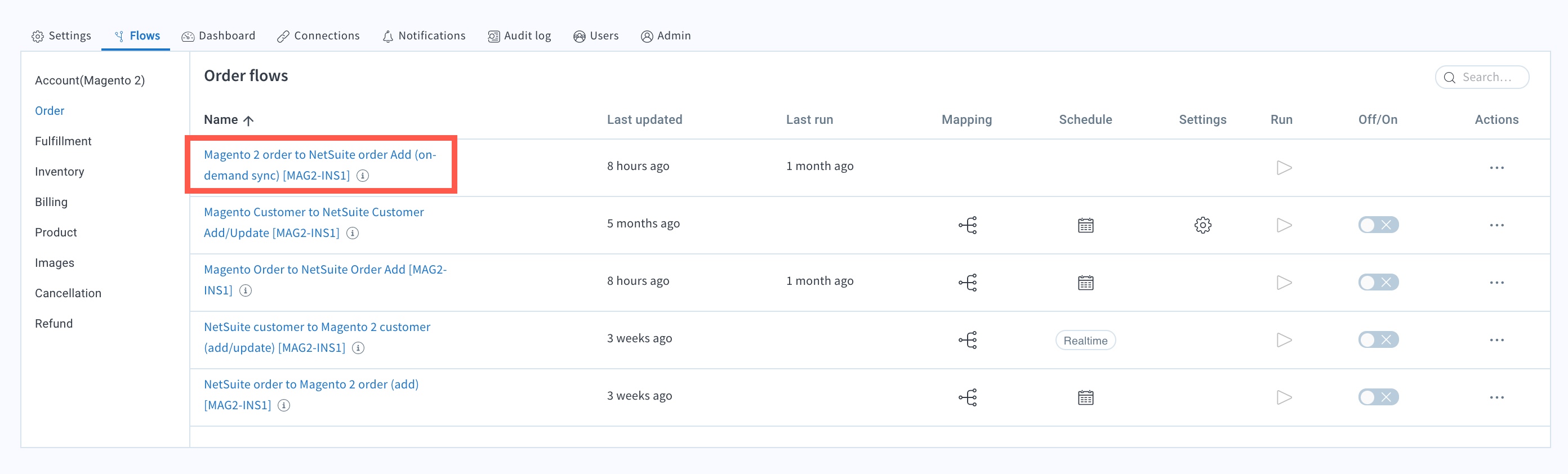 Understand the Magento 2 - NetSuite Integration App dependent flows ...