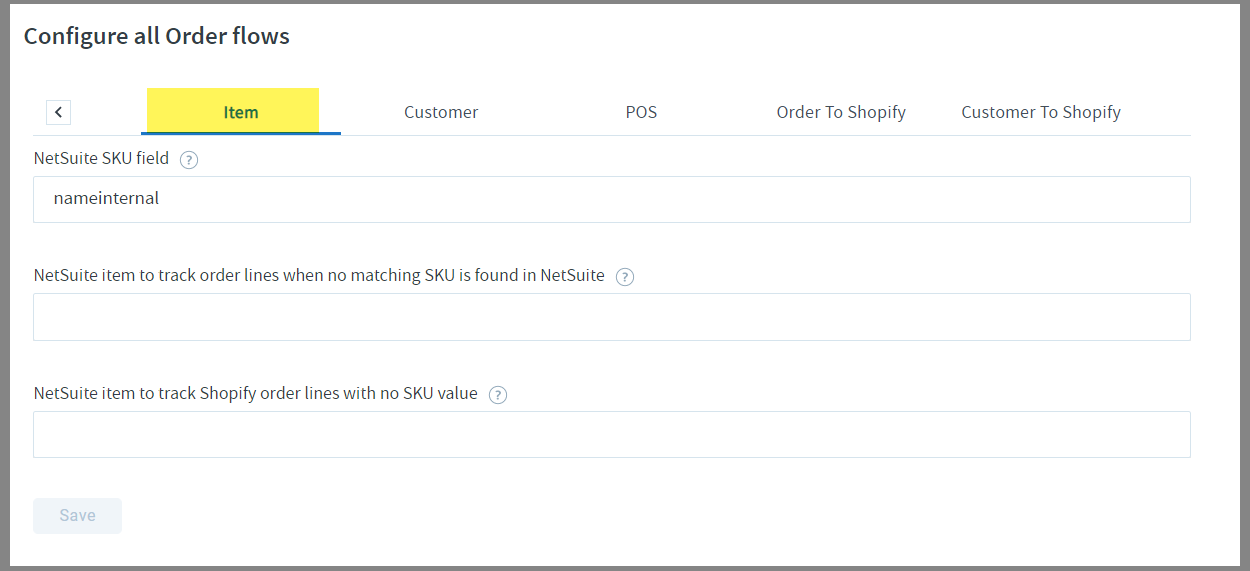 Configure Shopify-NetSuite data flows – Celigo Help Center