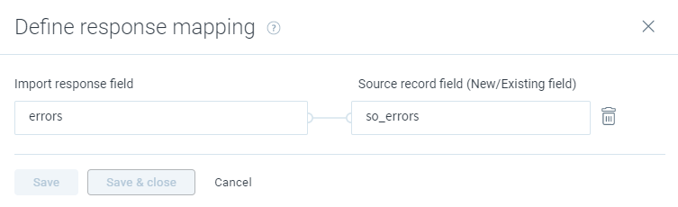 Response mapping, results mapping, and advanced lookups example for ...