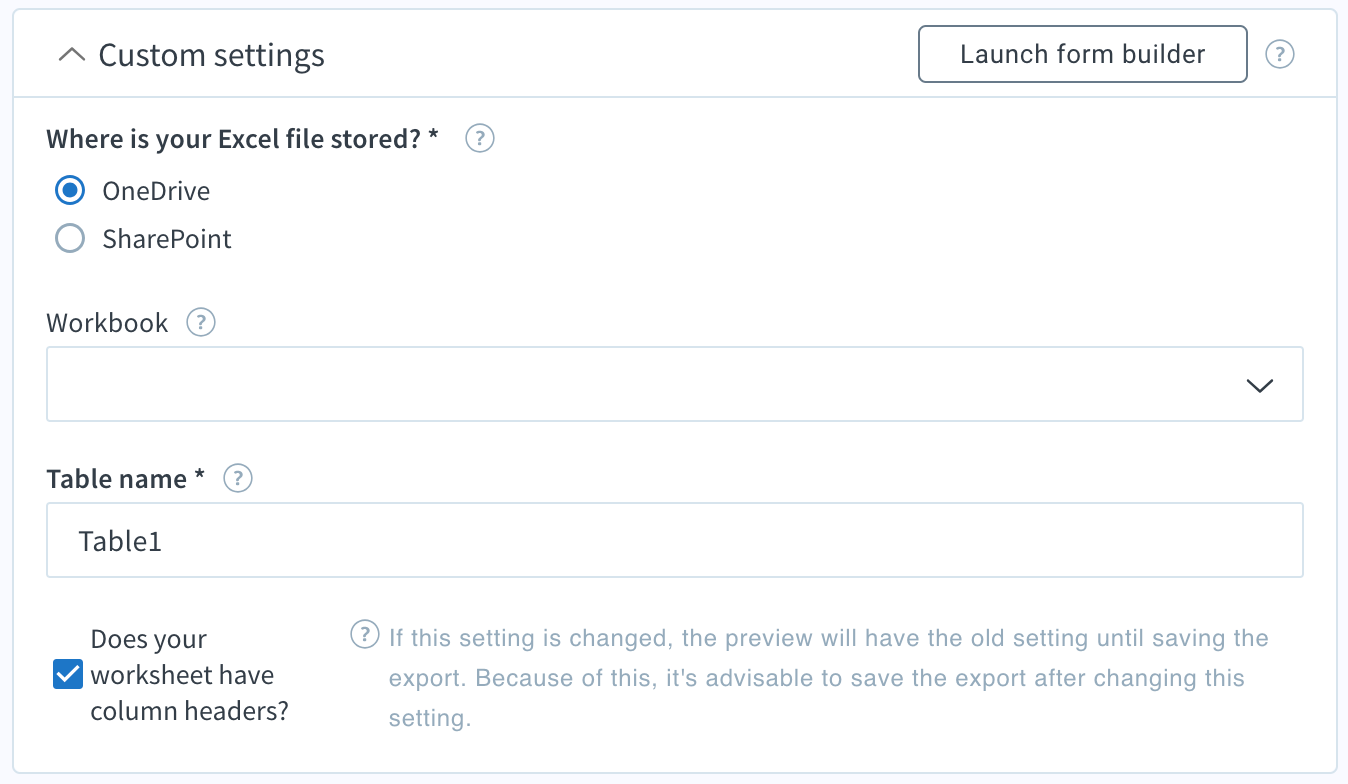 Microsoft Excel Online Helper template – Celigo Help Center
