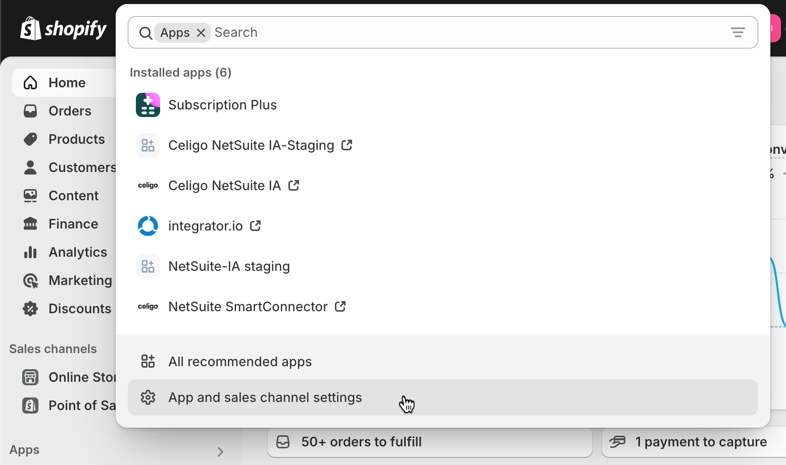 Set up a token connection to Shopify – Celigo Help Center
