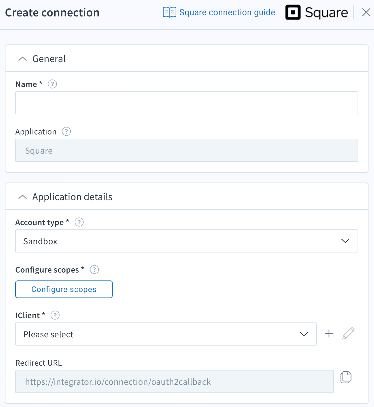 Set up a connection to Square – Celigo Help Center