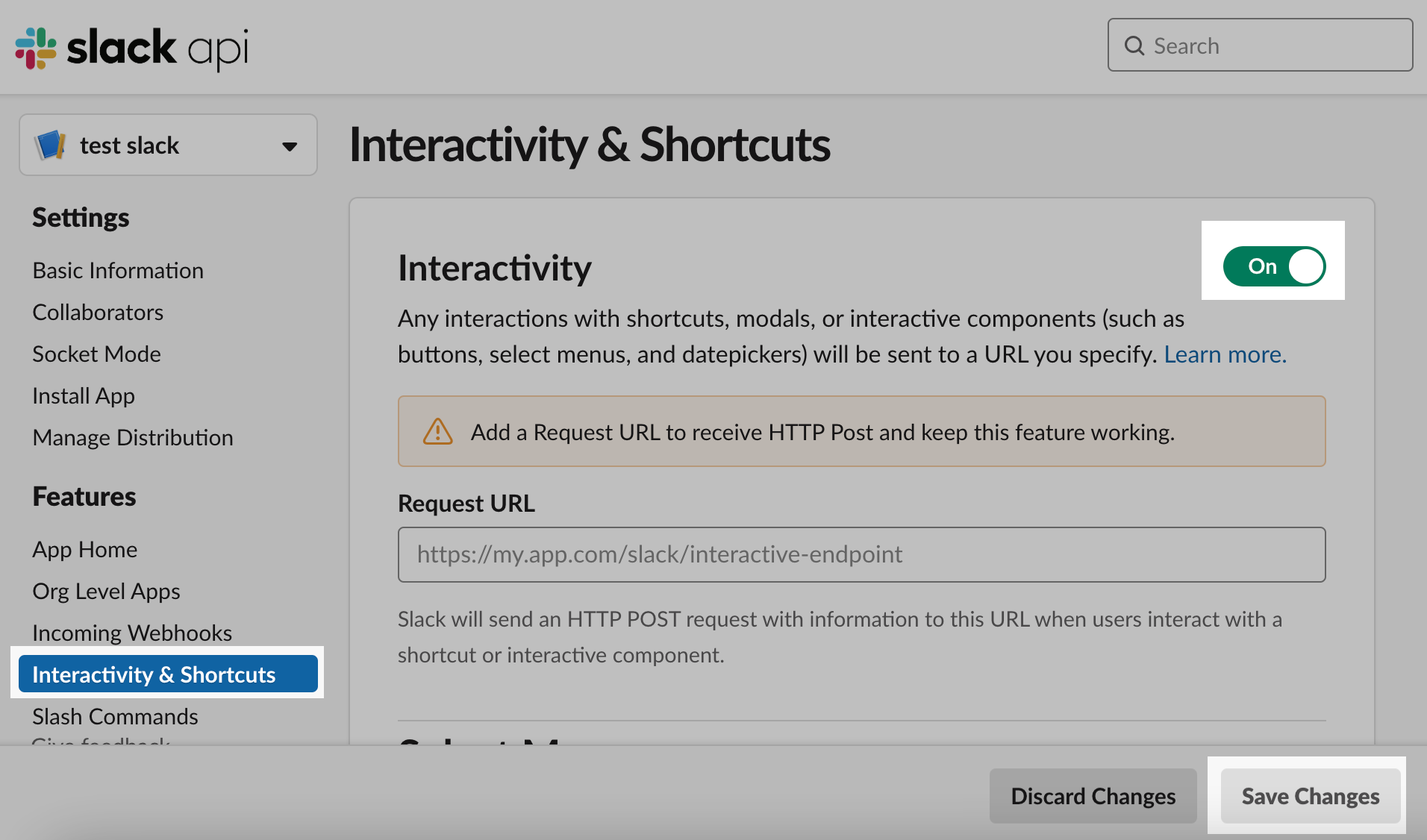 How to create an app and retrieve OAuth token in Slack – Celigo Help Center