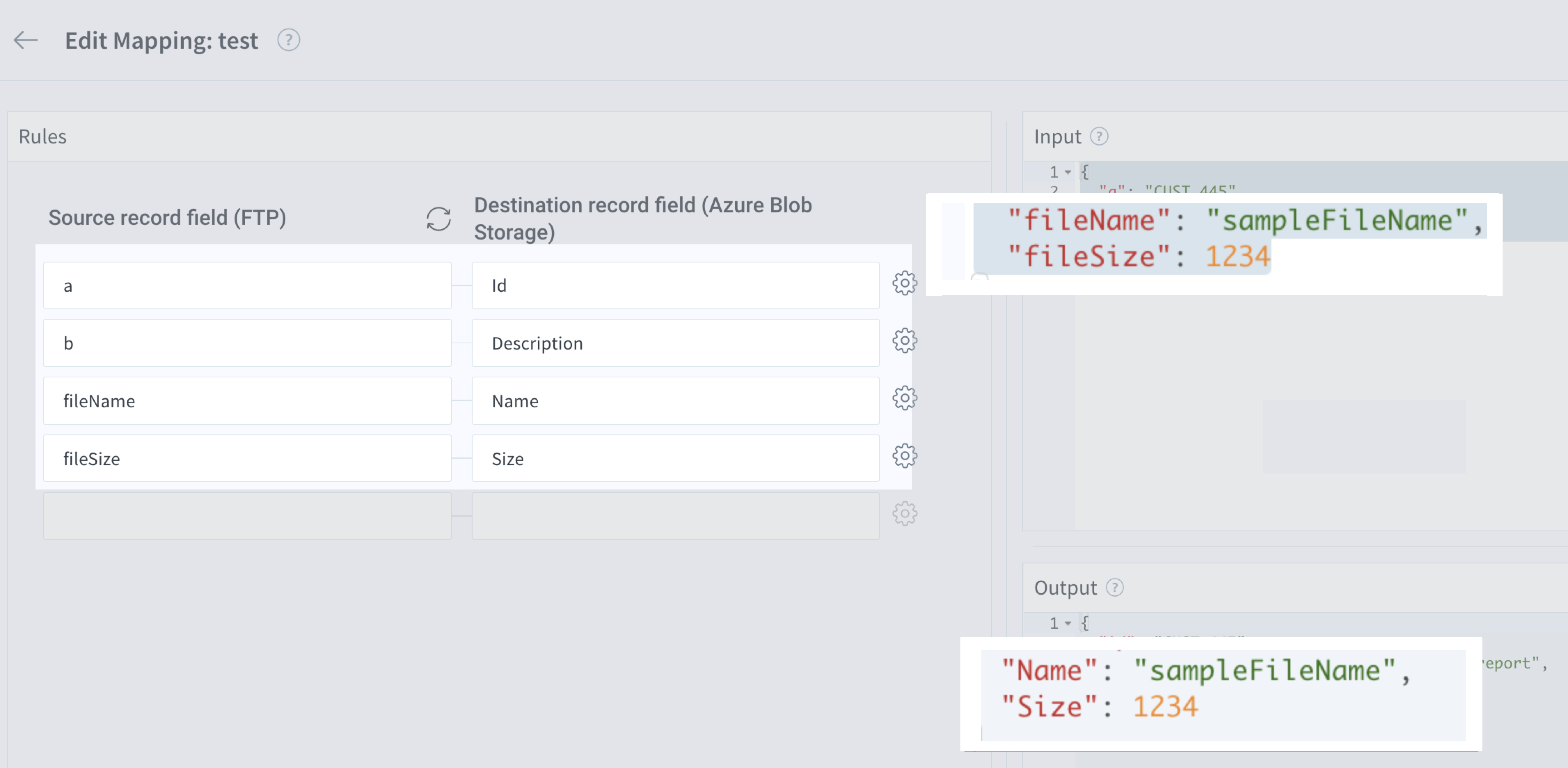 Get the file name and size of FTP exports – Celigo Help Center