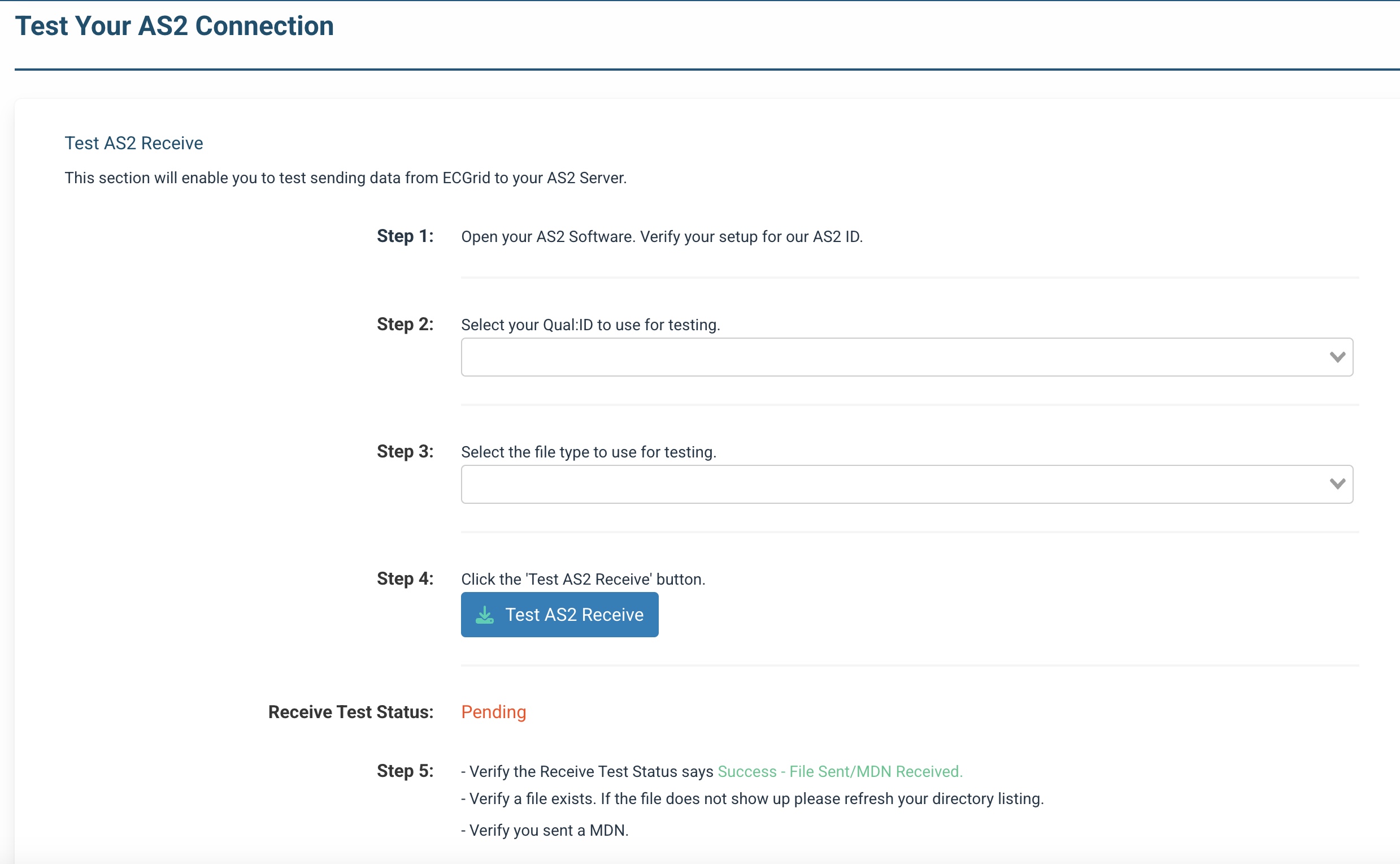 Understand and configure the ECGrid account – Celigo Help Center