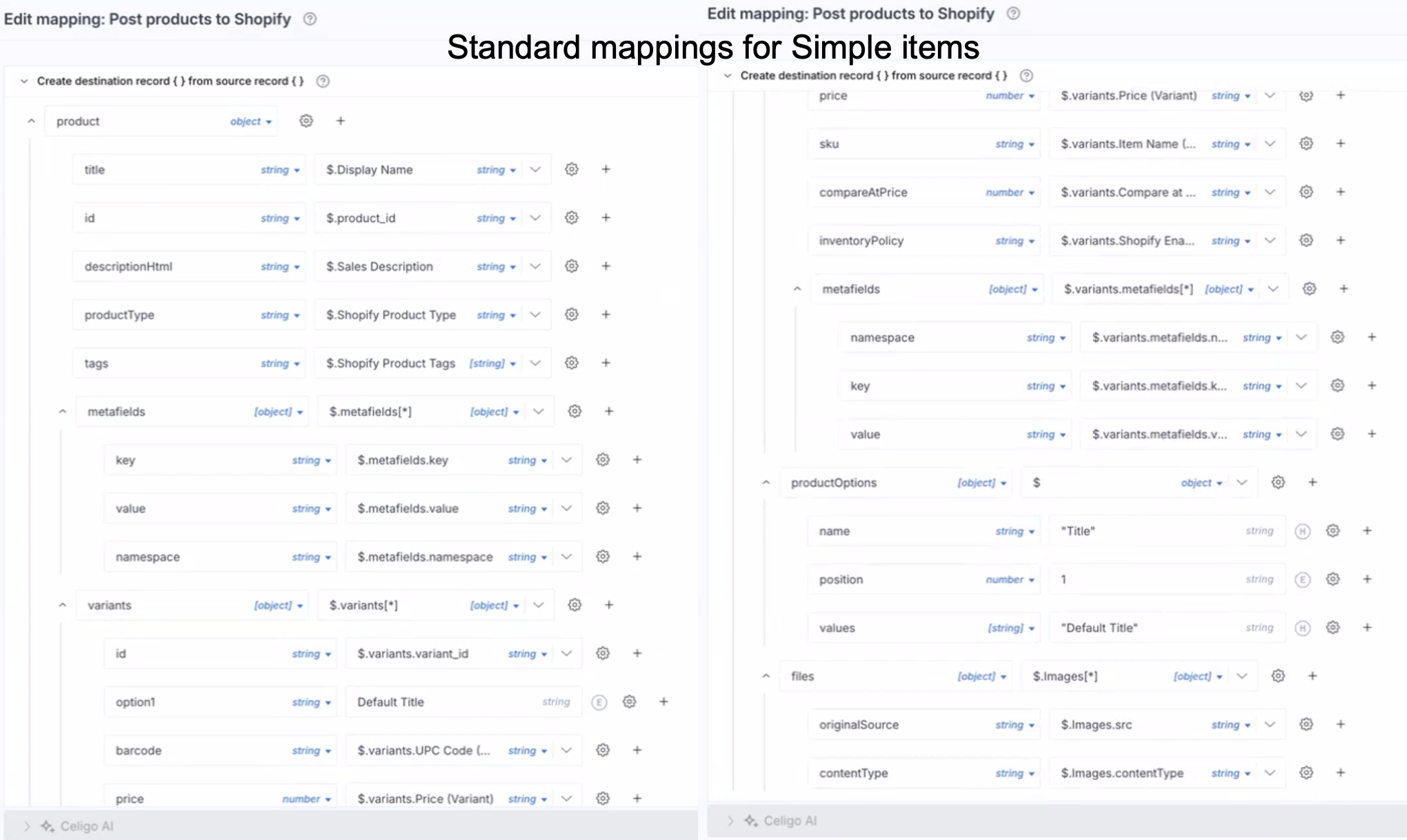 Configure the new GraphQL-based Product flows – Celigo Help Center