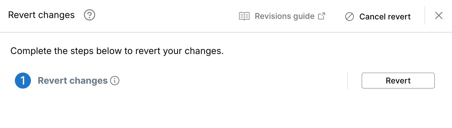 Revert changes – Celigo Help Center