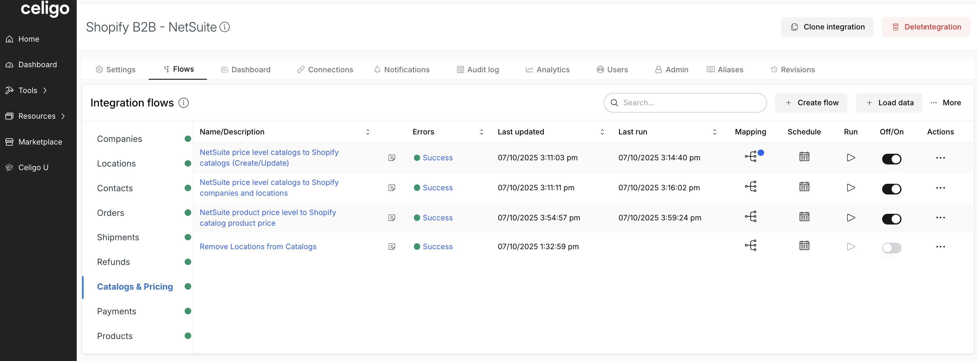 Shopify B2B - NetSuite integration template – Celigo Help Center