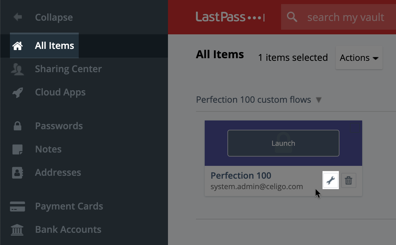 How to share credentials with Celigo using LastPass – Celigo Help Center