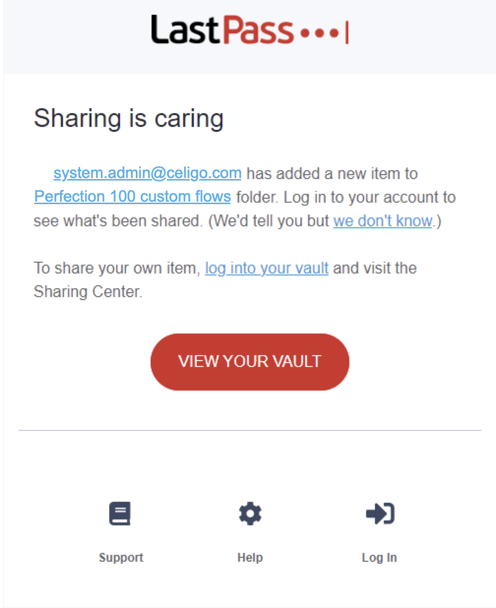How to share credentials with Celigo using LastPass – Celigo Help Center