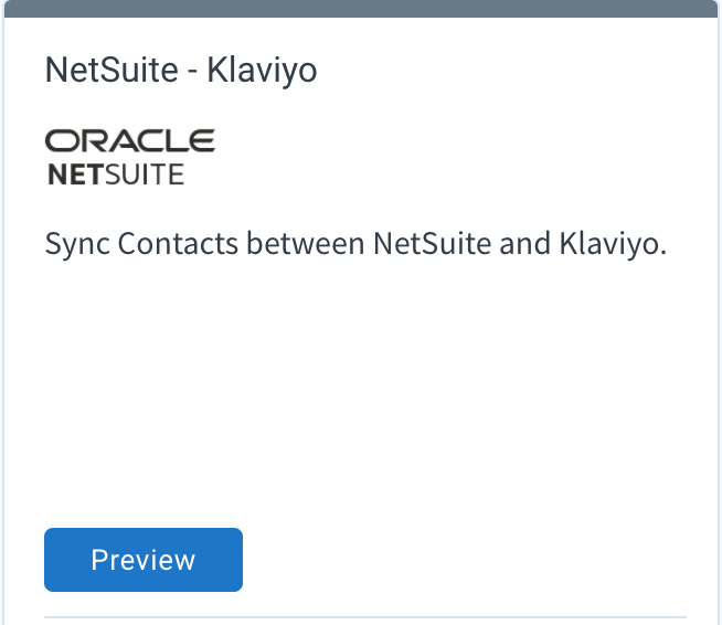Install the Klaviyo – NetSuite quickstart integration template – Celigo ... Install the Klaviyo – NetSuite quickstart integration template – Celigo ...