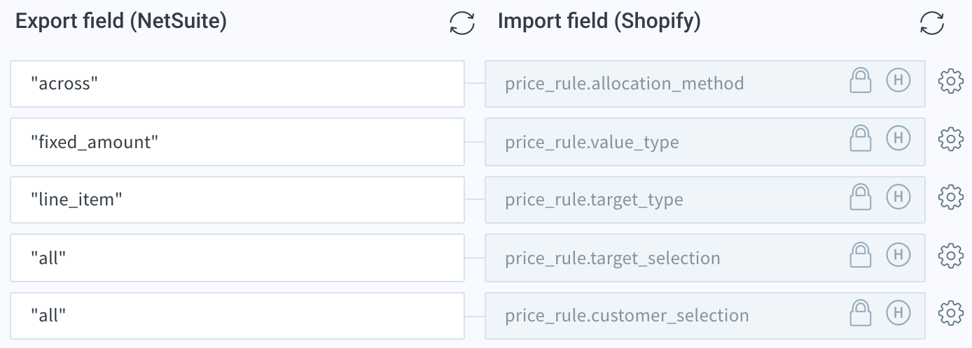 Configure and run the flows in Shopify – NetSuite quickstart integration template – Celigo Help ...