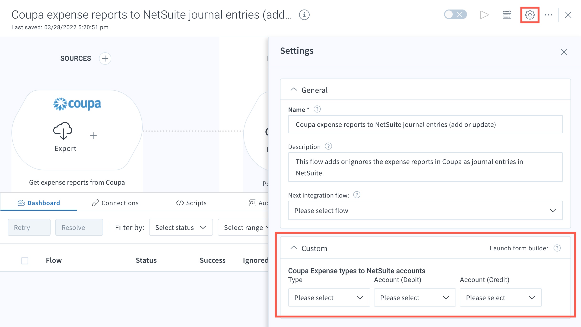 Configure and run the flows in Expense to Reimbursement template for ...